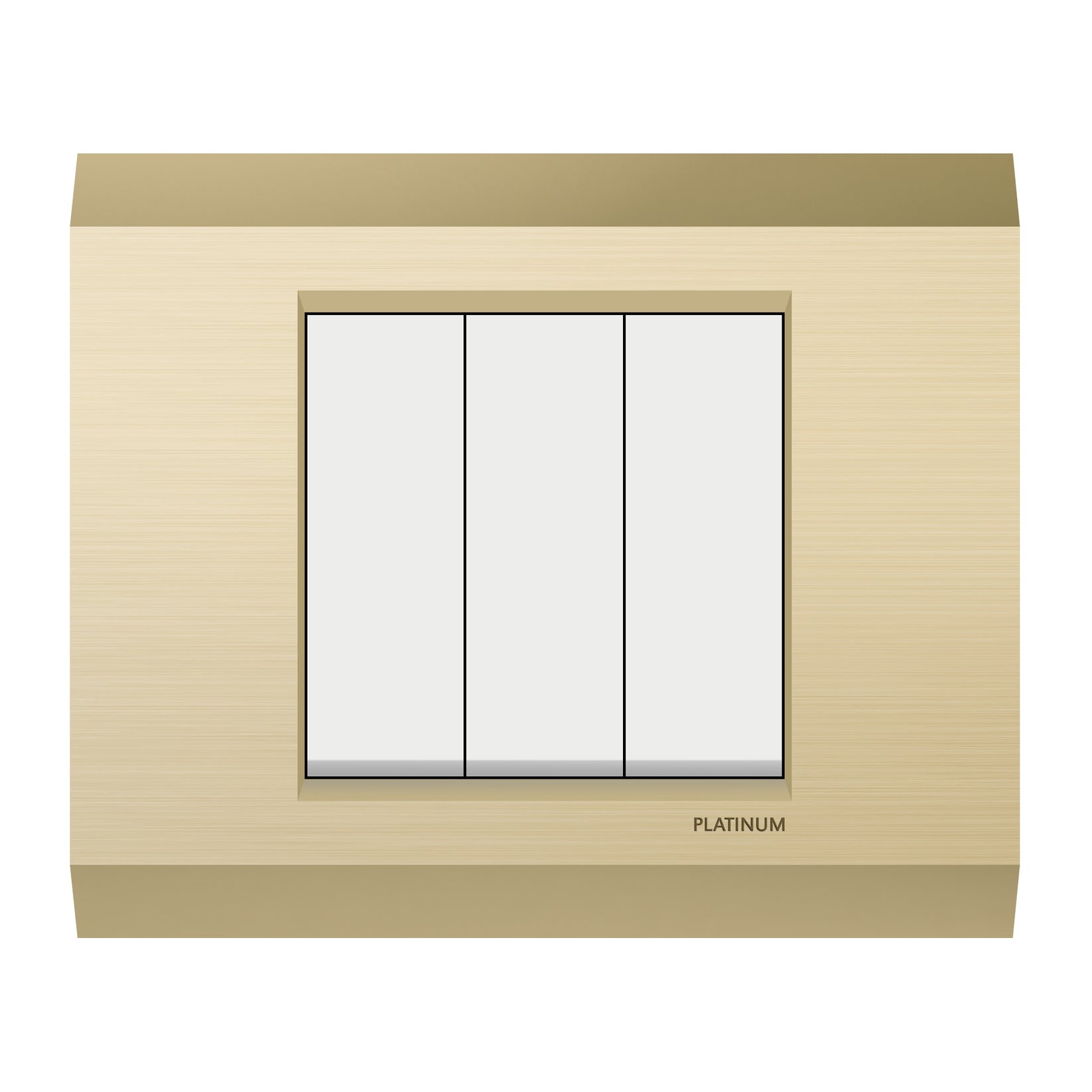 3 Gang 1 Way Switch with Plate (Platinum Electrical Wiring Devices ...